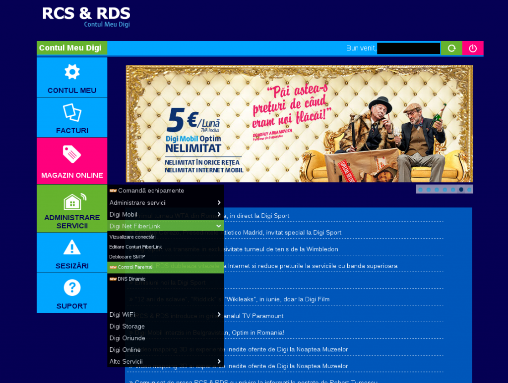 Configurarea Controlului Parental pentru un cont fiberlink RCS-RDS ...